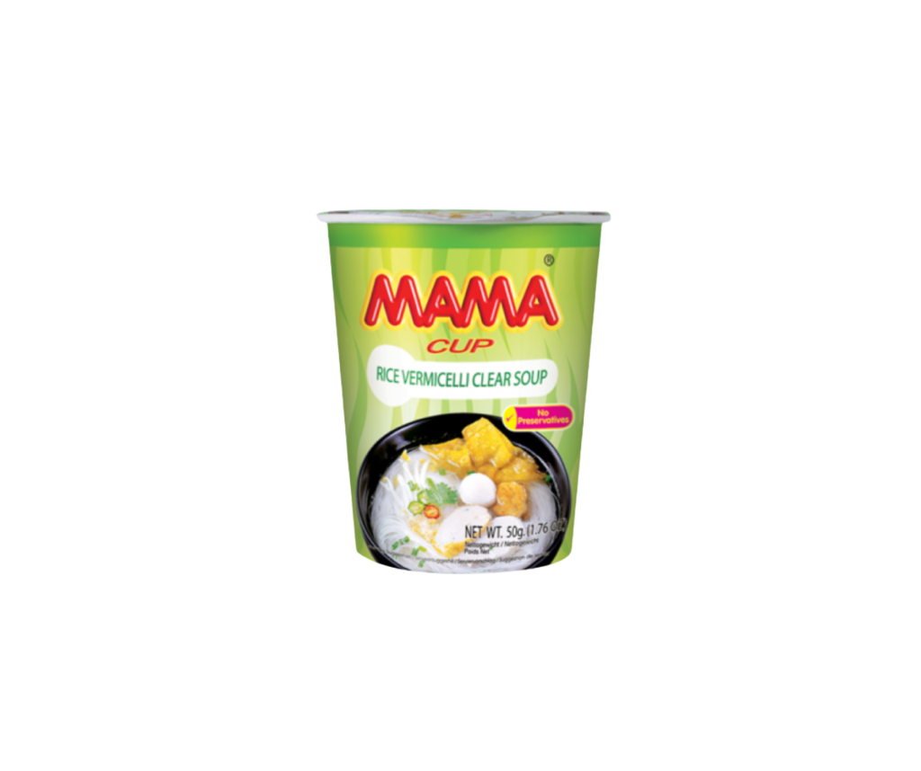 Mama Cup Rice Vermicelli Clear Soup (50G) - CHA YI TRADING SDN. BHD.