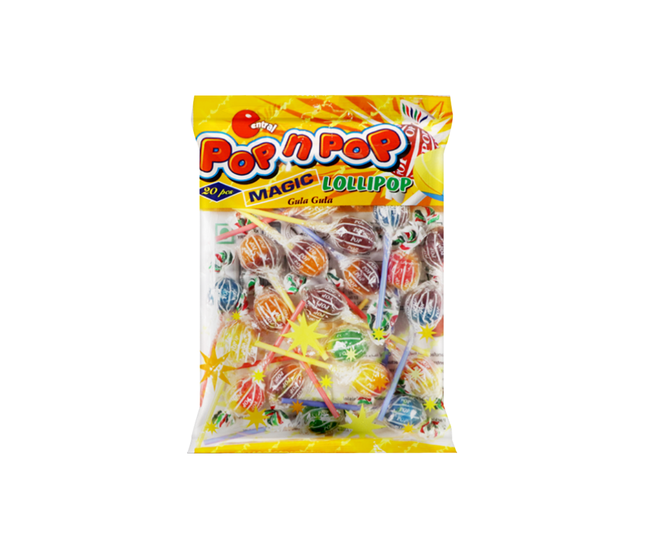 Central Sweet Pop n Pop Magic Lollipop (50 x 20 x 7g) - CHA YI TRADING ...